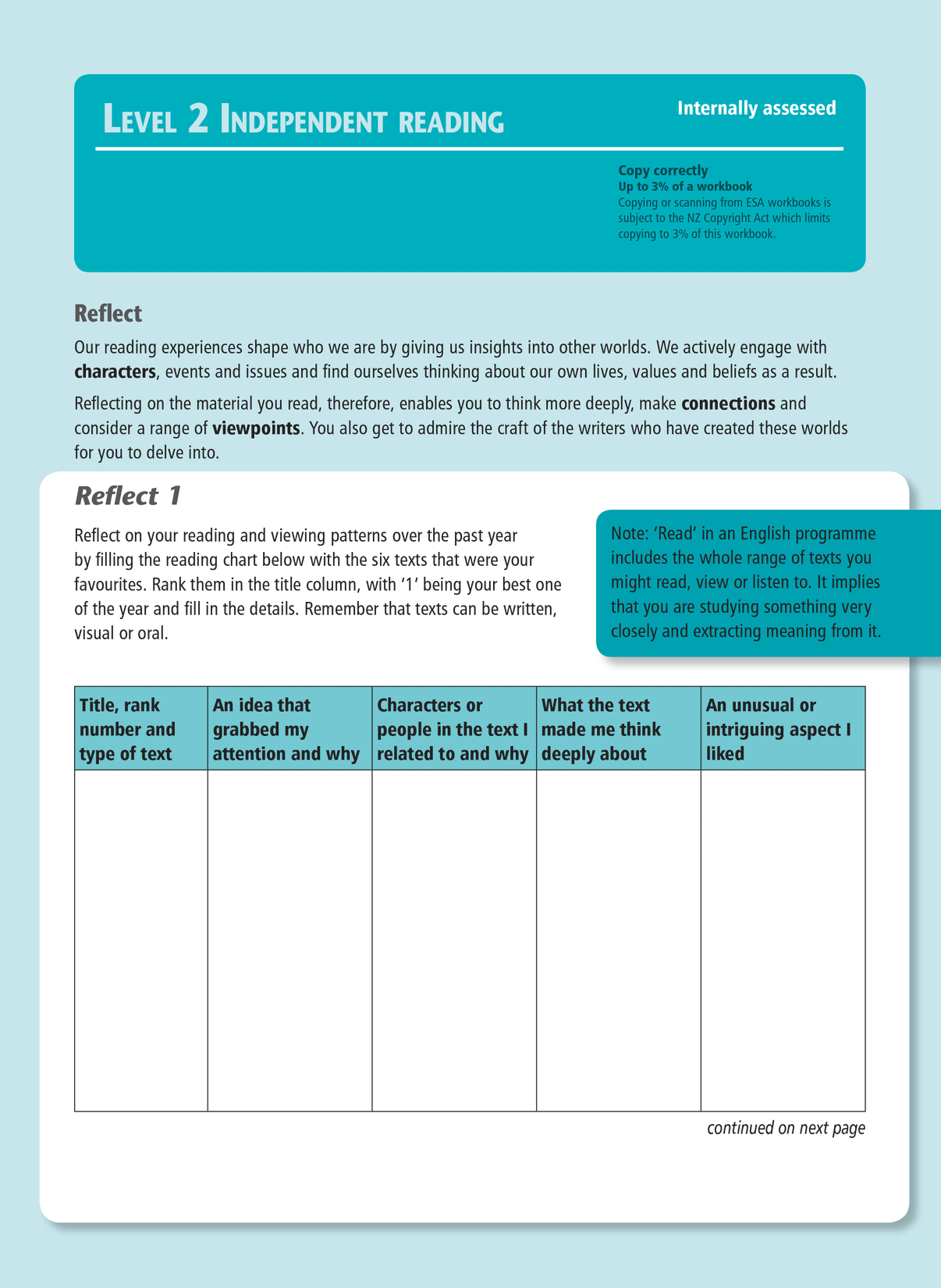 Level 2 Independent Reading 2.9 Learning Workbook - LearnWell