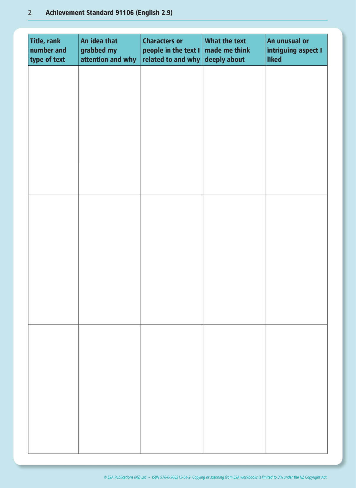 Level 2 Independent Reading 2.9 Learning Workbook - LearnWell