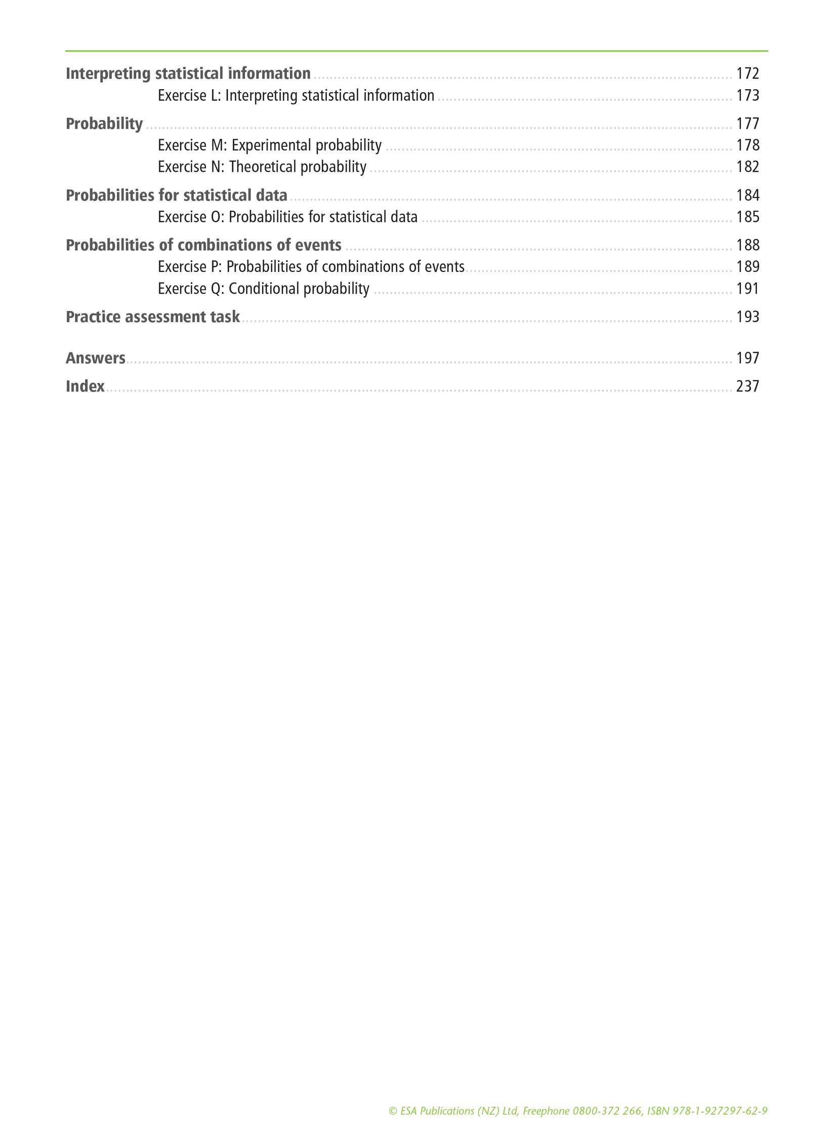 Level 1 Mathematics Externals Learning Workbook - LearnWell