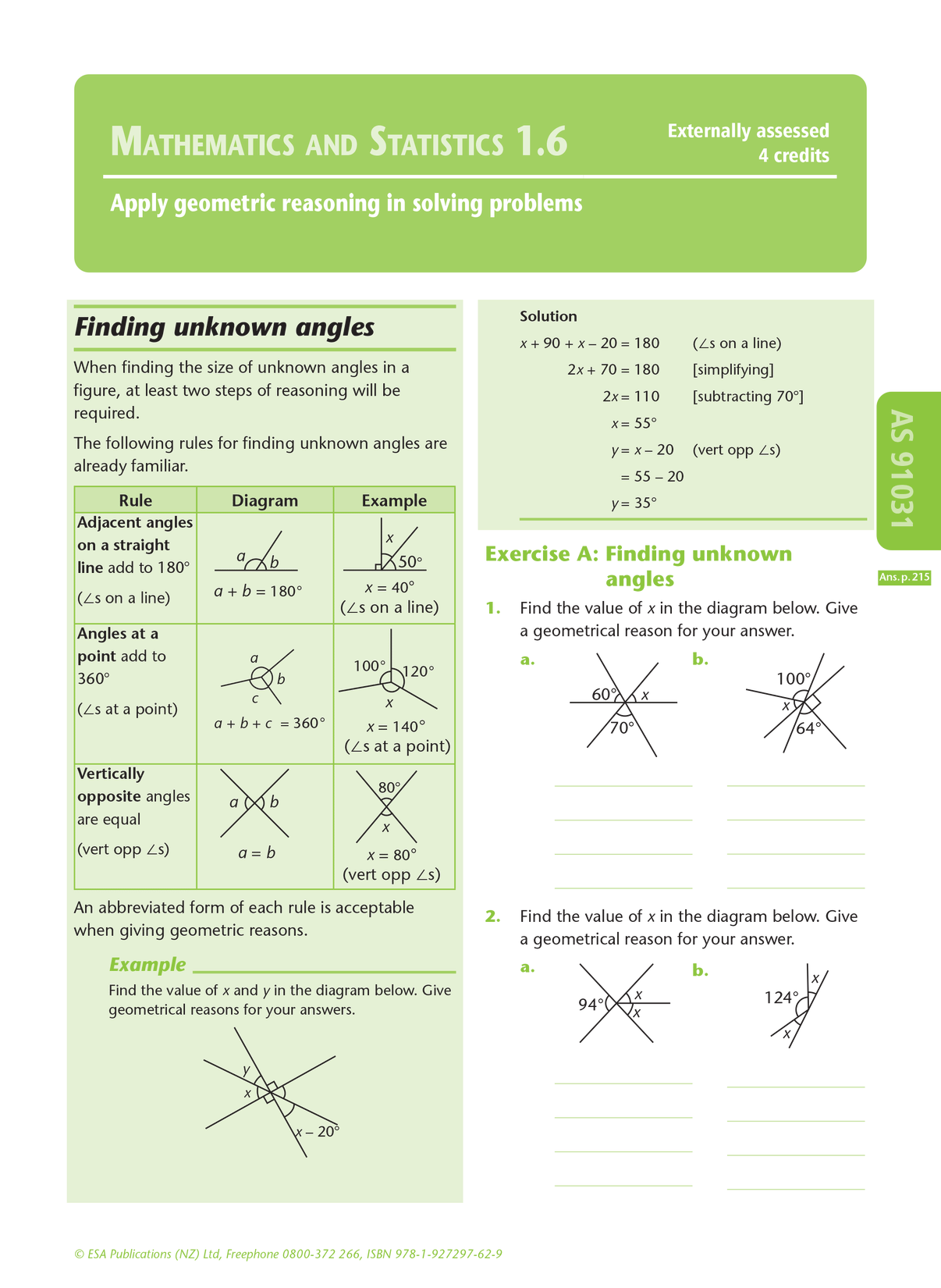 Level 1 Mathematics Externals Learning Workbook - LearnWell