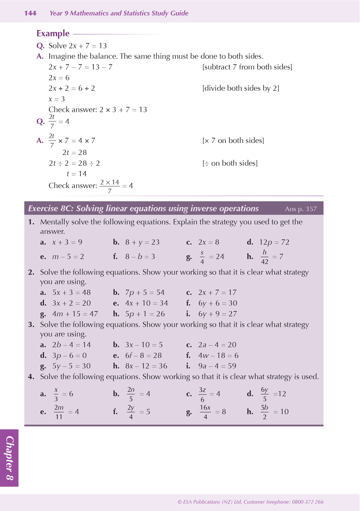 Year 9 Mathematics and Statistics ESA Study Guide - LearnWell