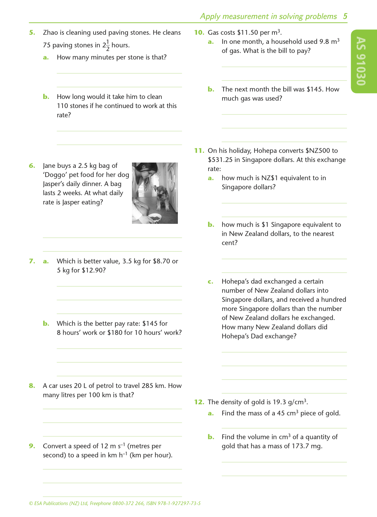 Level 1 Measurement 1.5 Learning Workbook - LearnWell
