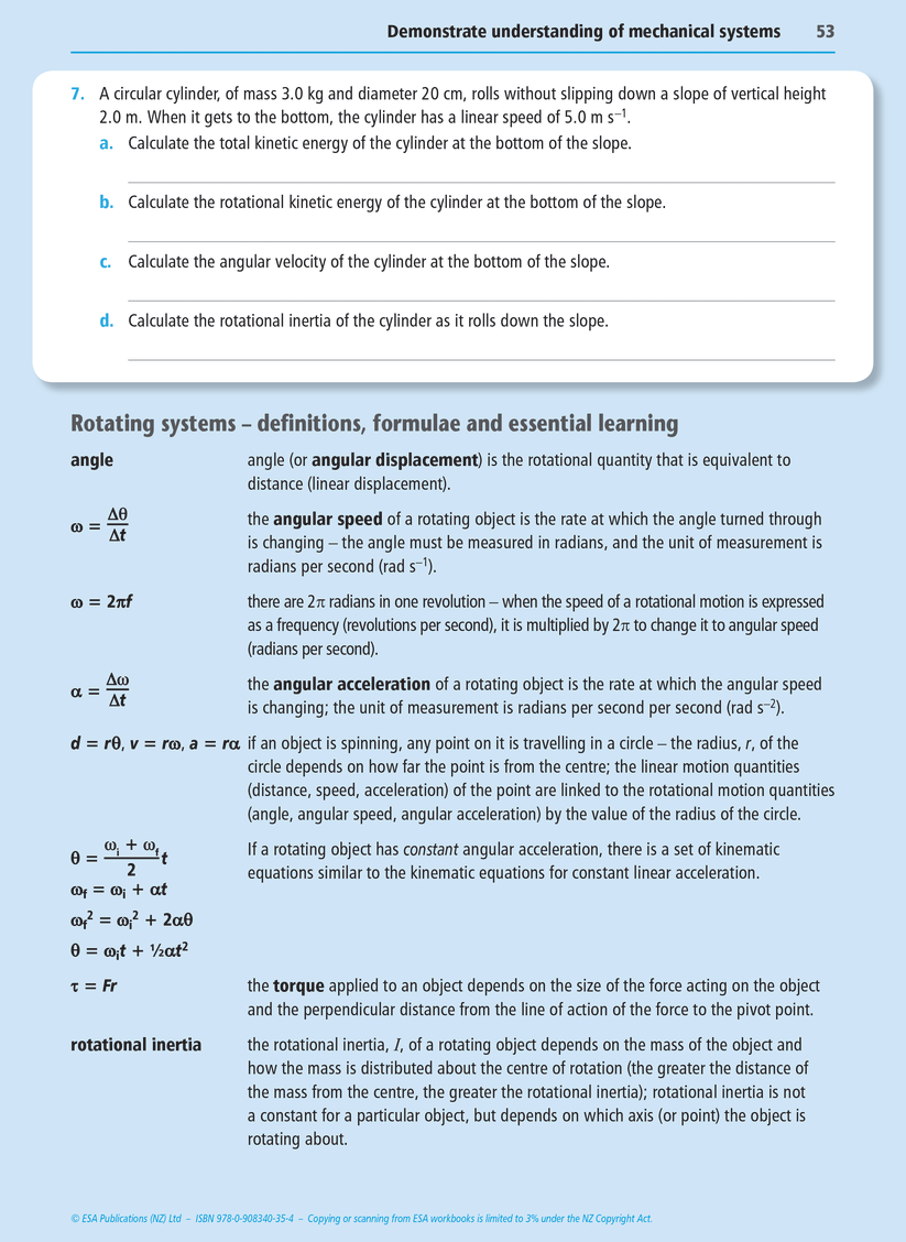 Level 3 Mechanical Systems 3.4 Learning Workbook - LearnWell