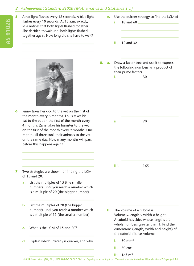 Level 1 Number 1.1 Learning Workbook - LearnWell