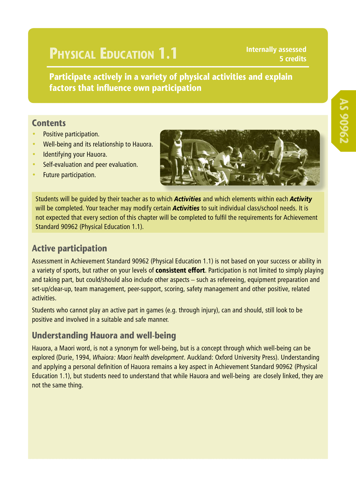Level 1 Physical Education Learning Workbook - LearnWell