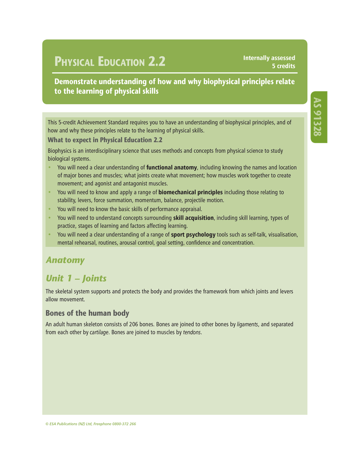 Level 2 Physical Education Learning Workbook - LearnWell