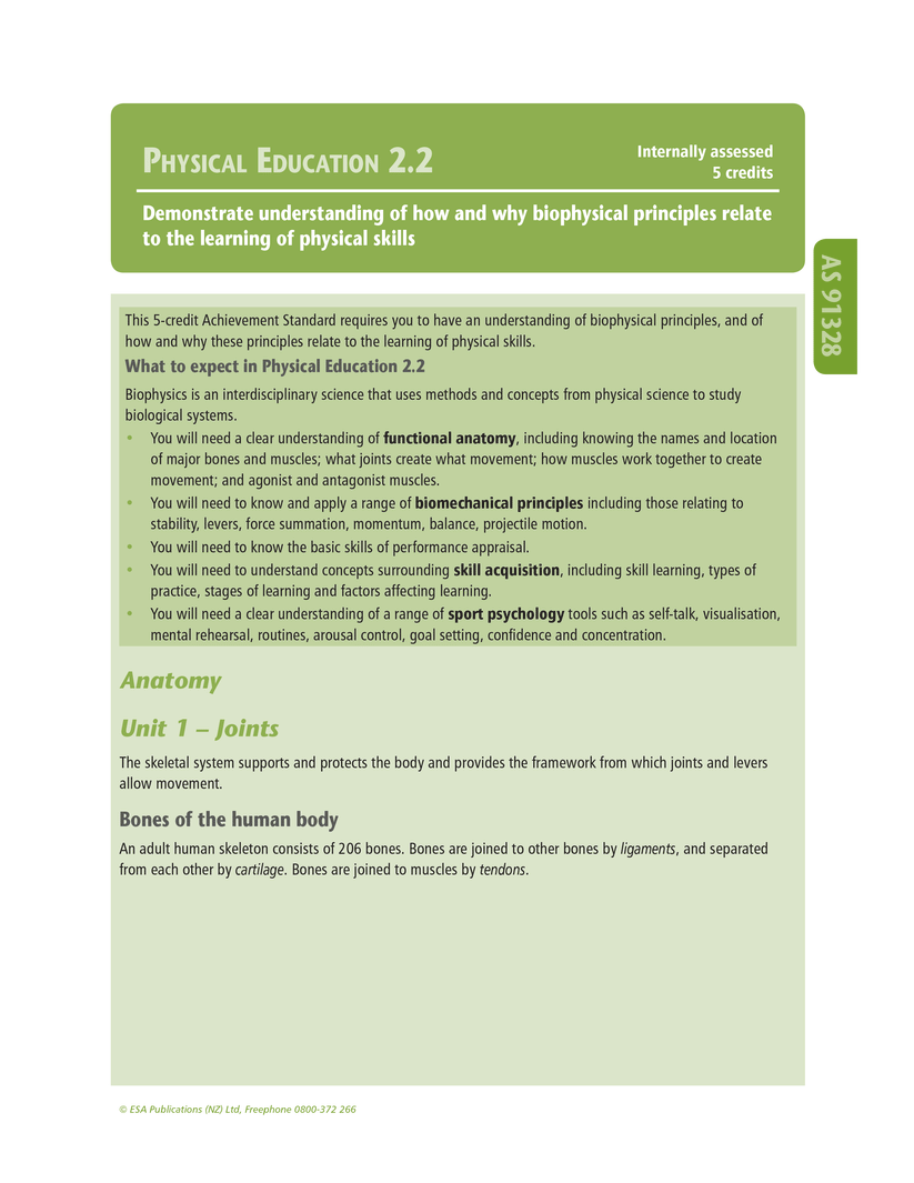 Level 2 Physical Education Learning Workbook - LearnWell