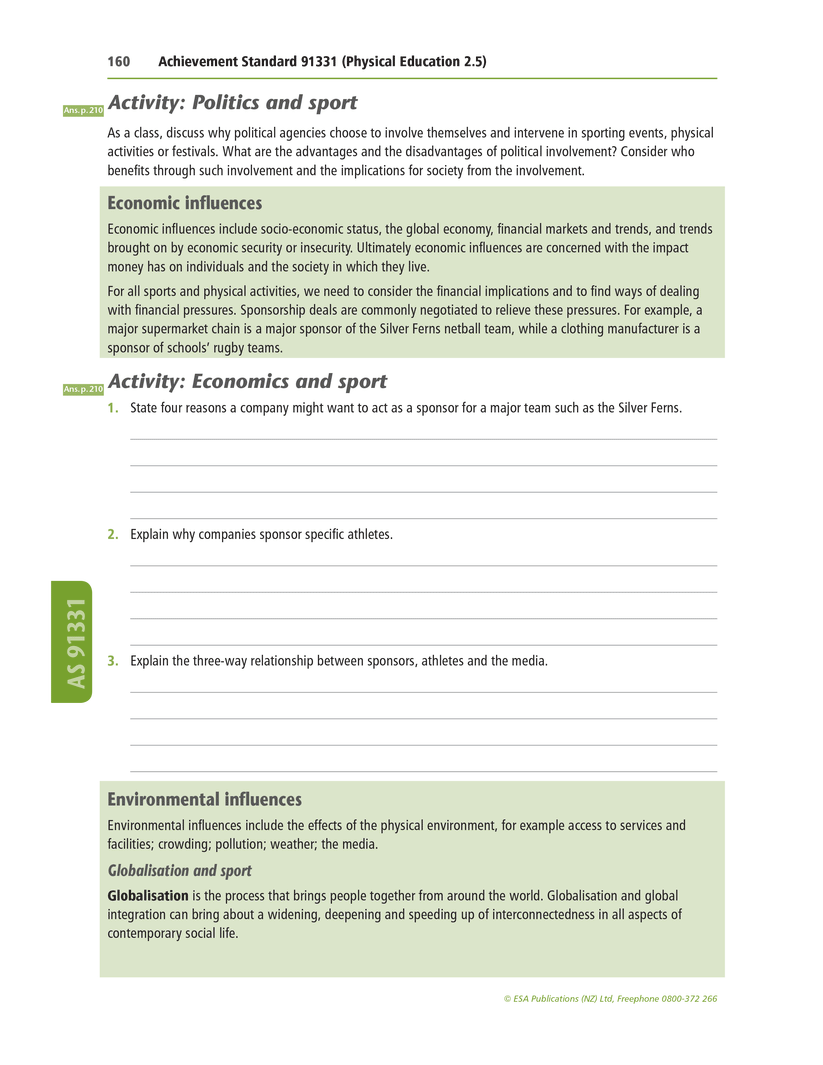 Level 2 Physical Education Learning Workbook - LearnWell
