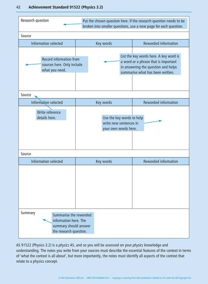 Level 3 Physics Internals Learning Workbook - LearnWell
