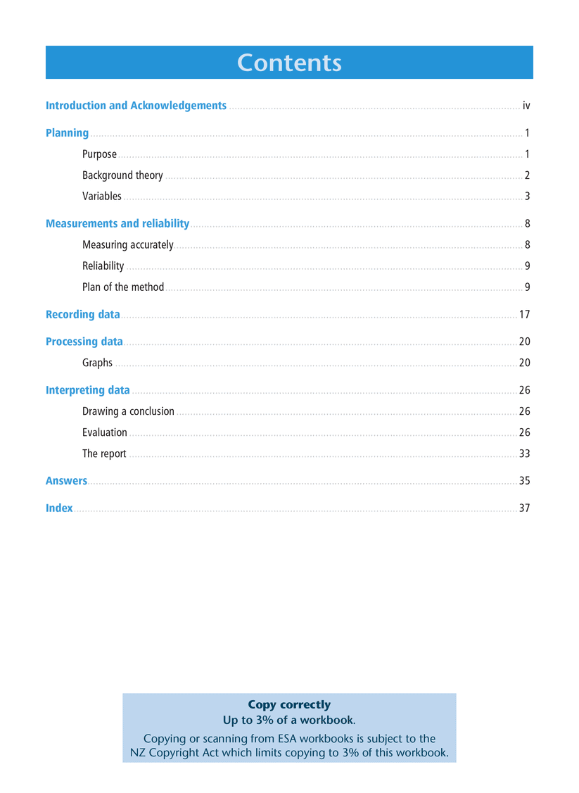 Level 1 Practical Chemistry Investigation 1.1 Learning Workbook - LearnWell