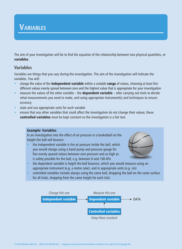 Level 1 Practical Physics Investigation 1.1 Learning Workbook - LearnWell